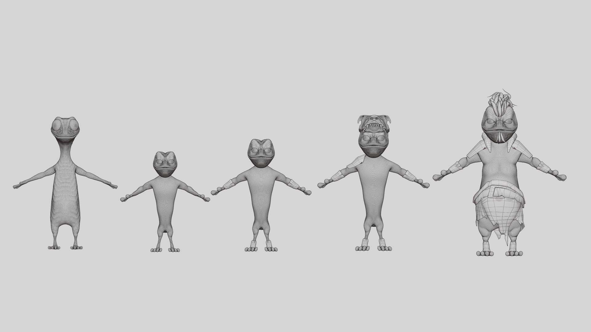 3D Character Lizards Pack - Collection Lizards - TurboSquid 1975094