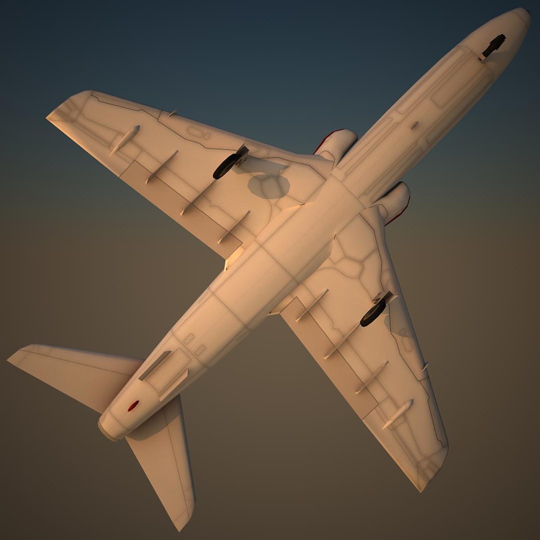 3d British Aerospace Hawk Med Model