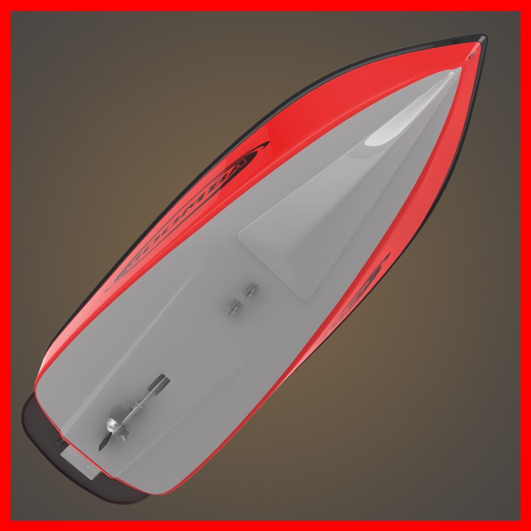 motorboat parasailing 3d model