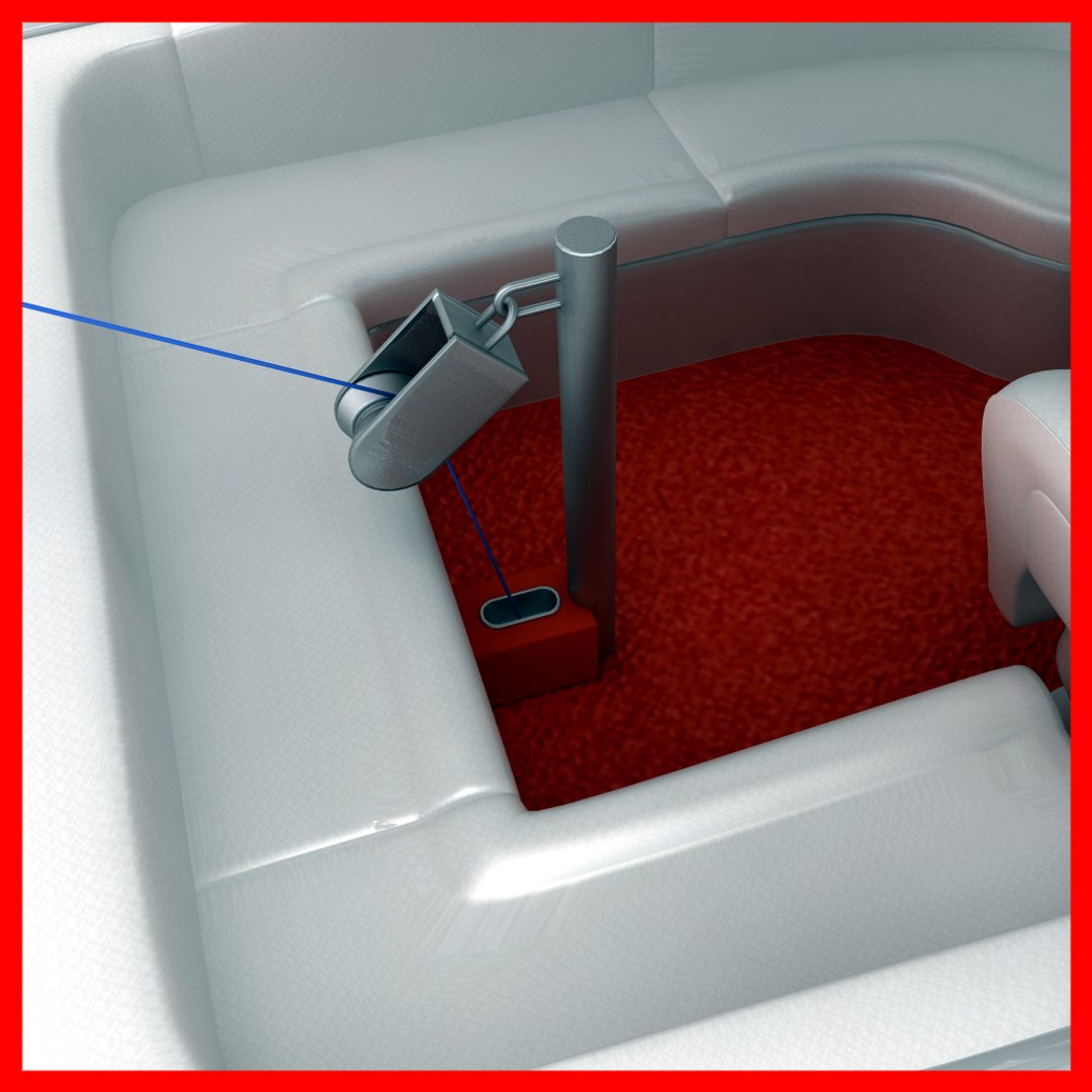 motorboat parasailing 3d model