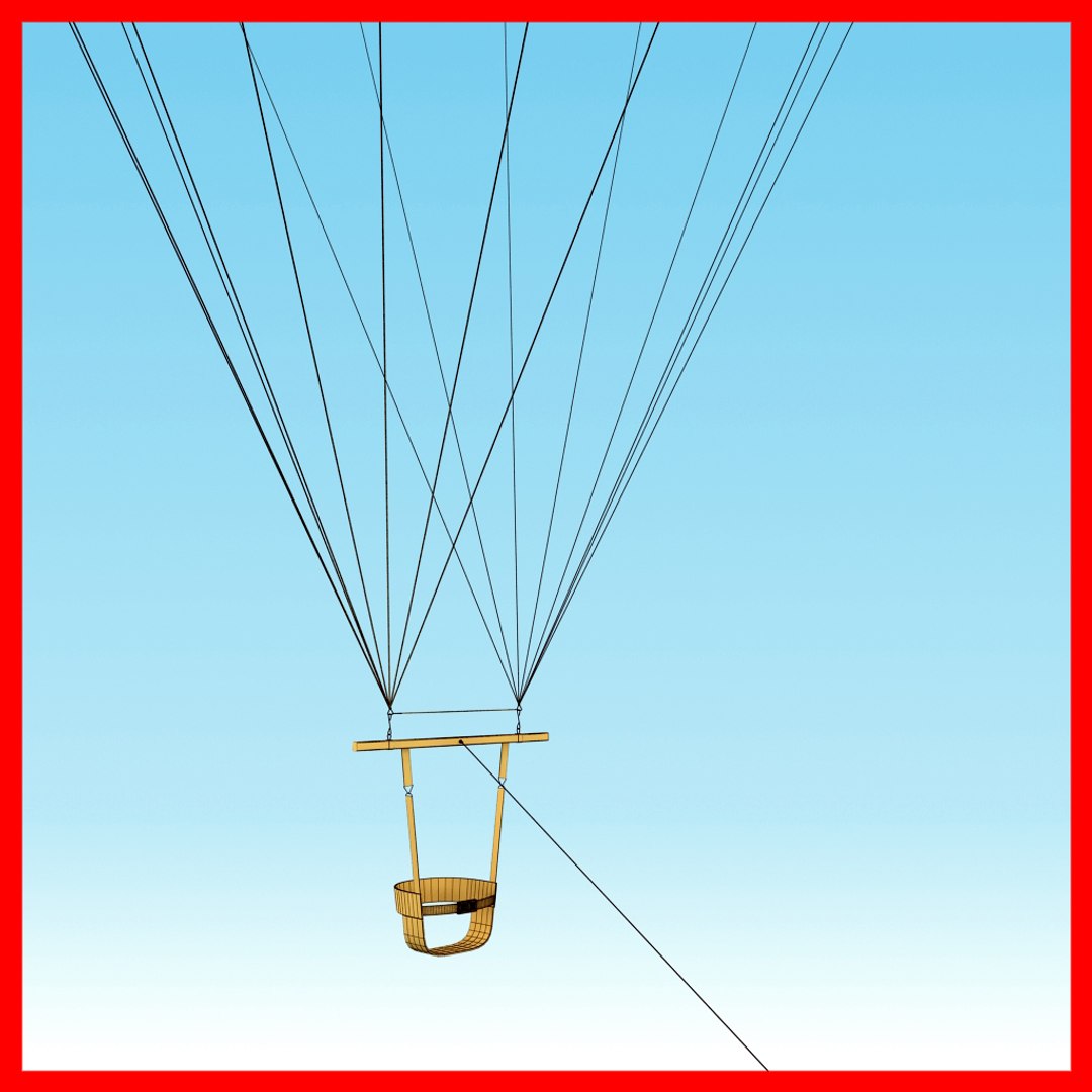 motorboat parasailing 3d model