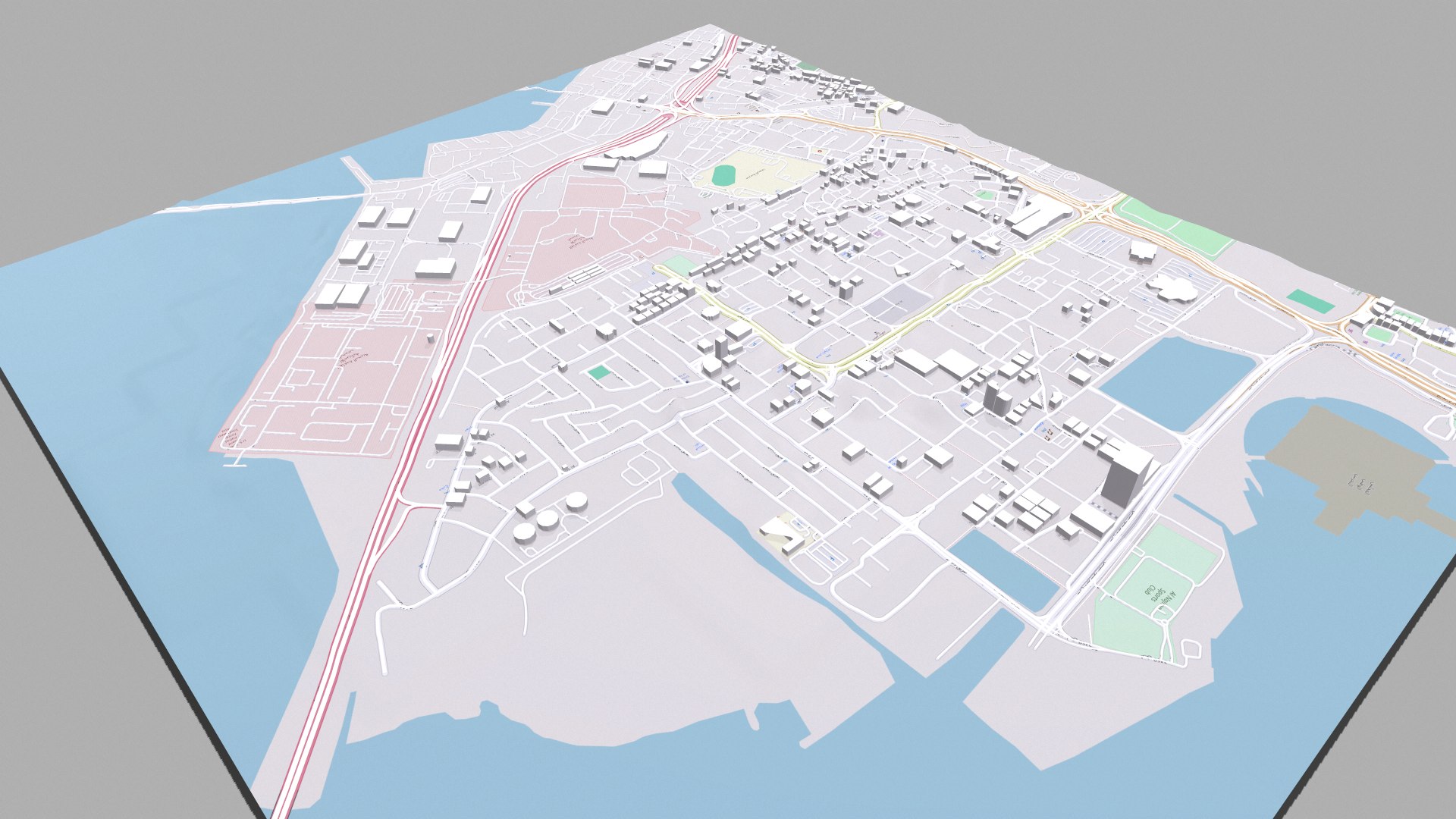 3D Cityscape Manama Kingdom Of Bahrain - TurboSquid 2230123