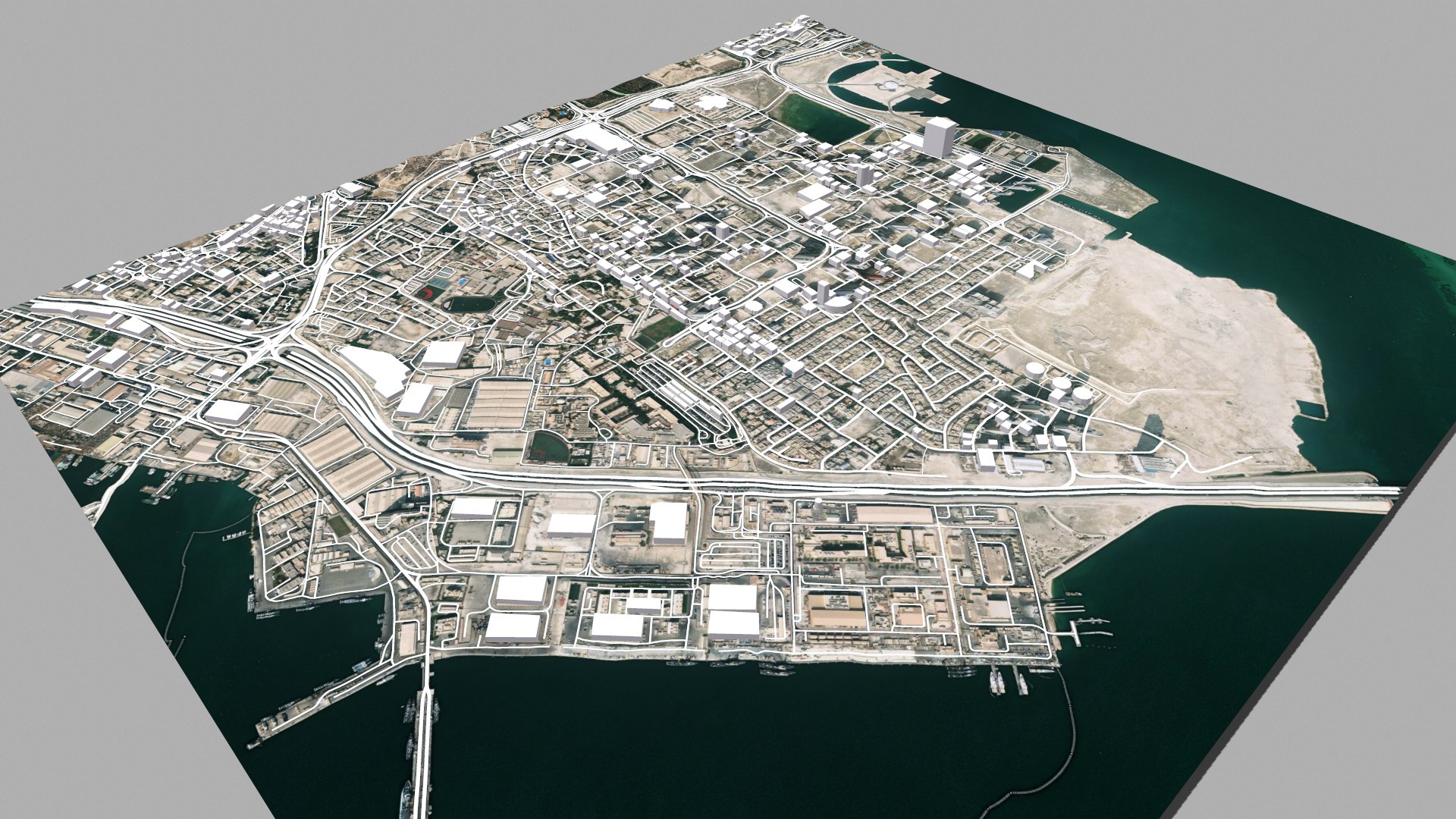 3D Cityscape Manama Kingdom Of Bahrain - TurboSquid 2230123