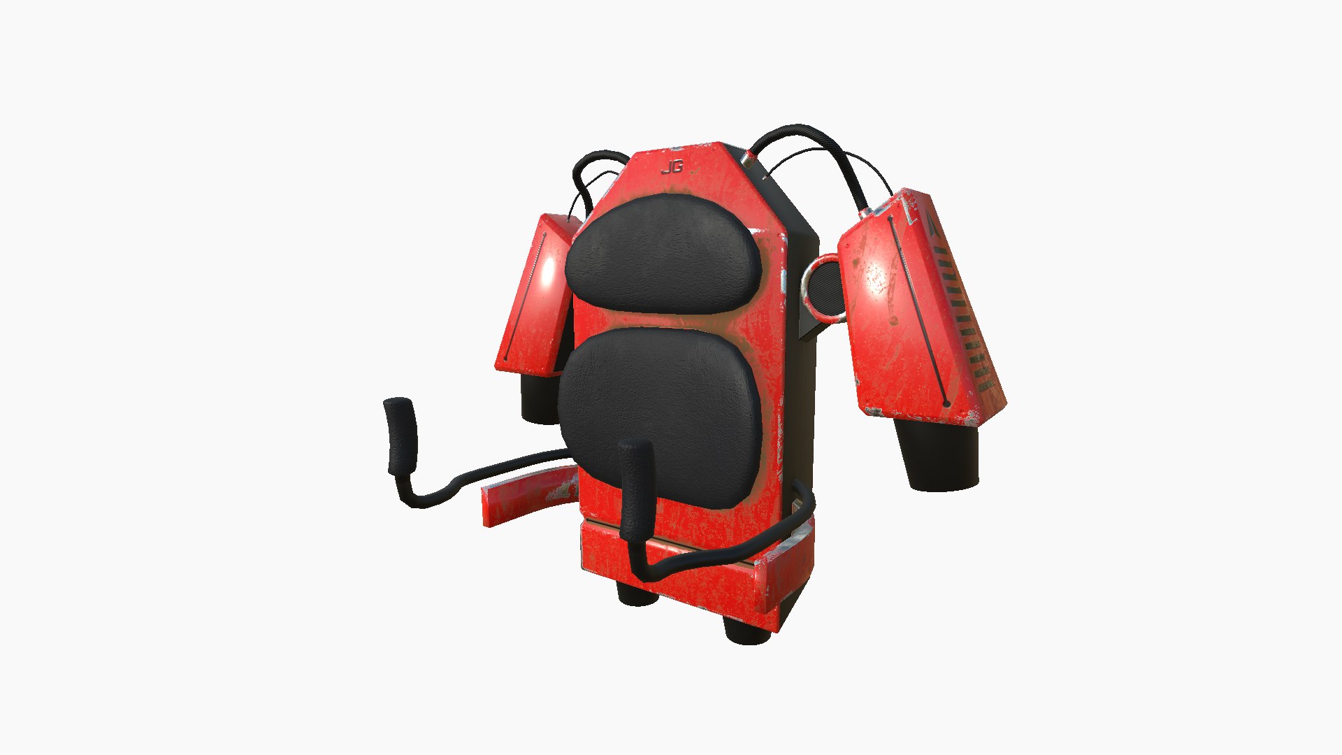 Jetpack G04 Red Black - SciFi Character Design 3D model - TurboSquid ...