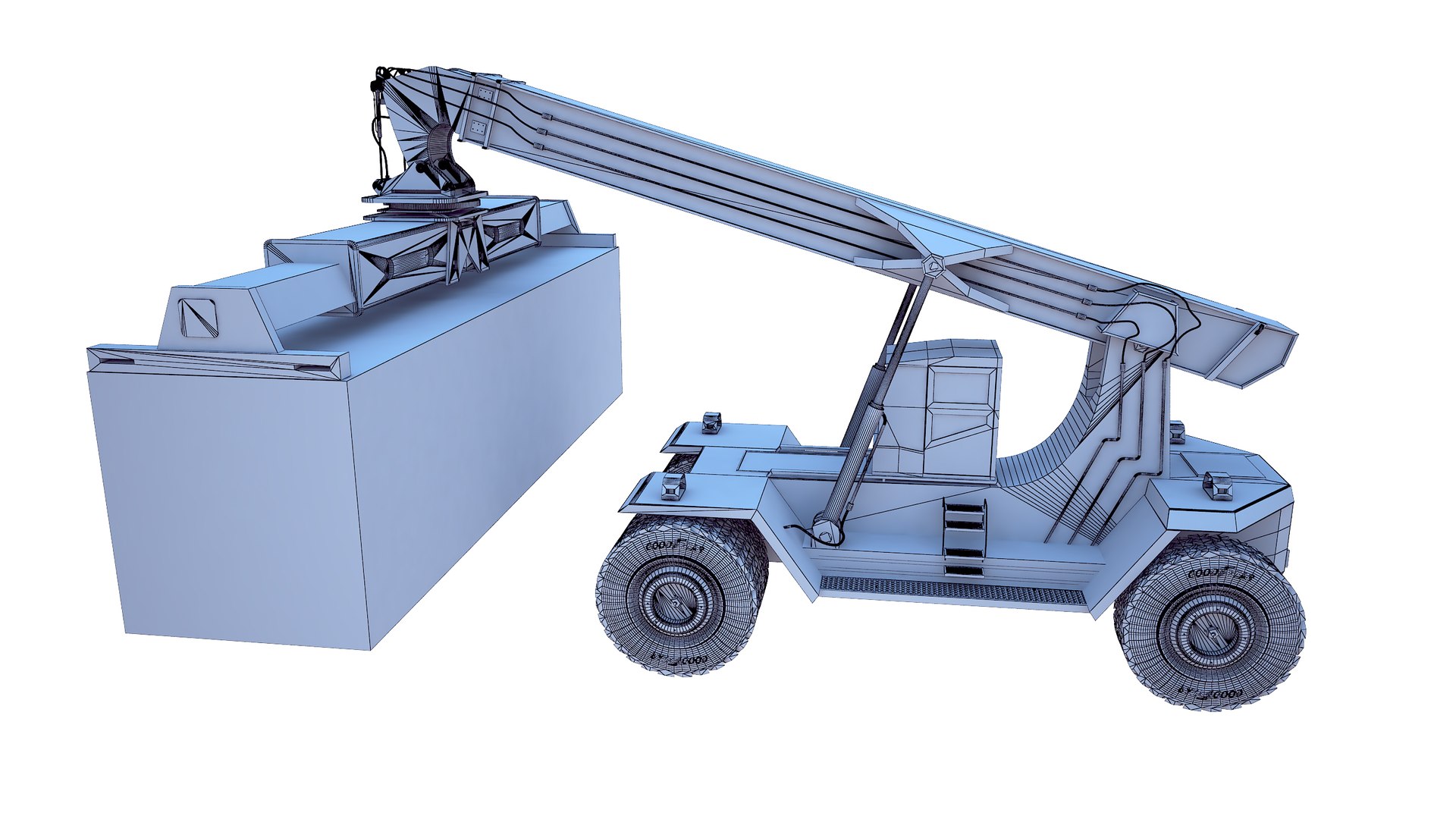 3D model reachstacker reach stacker - TurboSquid 1575974