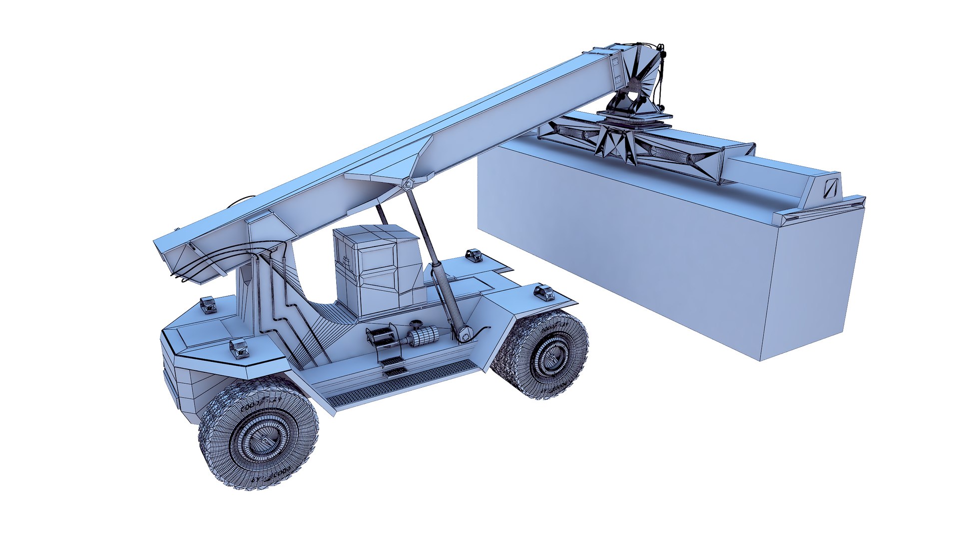 3D model reachstacker reach stacker - TurboSquid 1575974