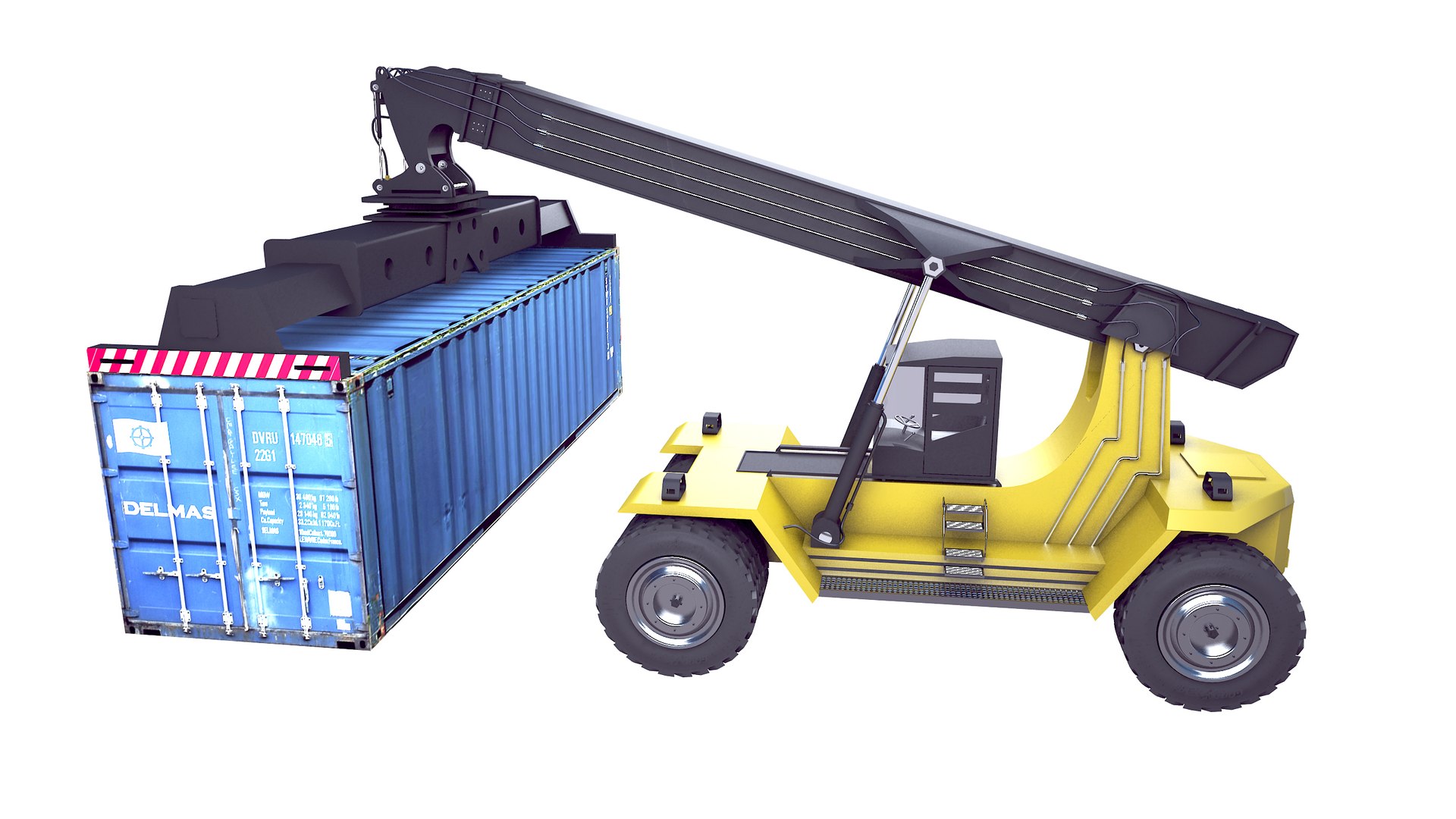 3D model reachstacker reach stacker - TurboSquid 1575974
