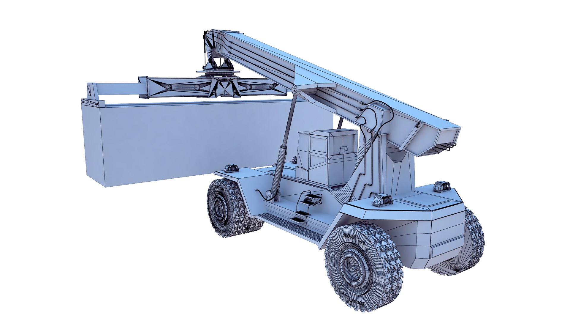 3D model reachstacker reach stacker - TurboSquid 1575974