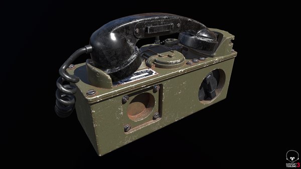TA-312 PT Field Phone US Army 3D 모델 - TurboSquid 1892958