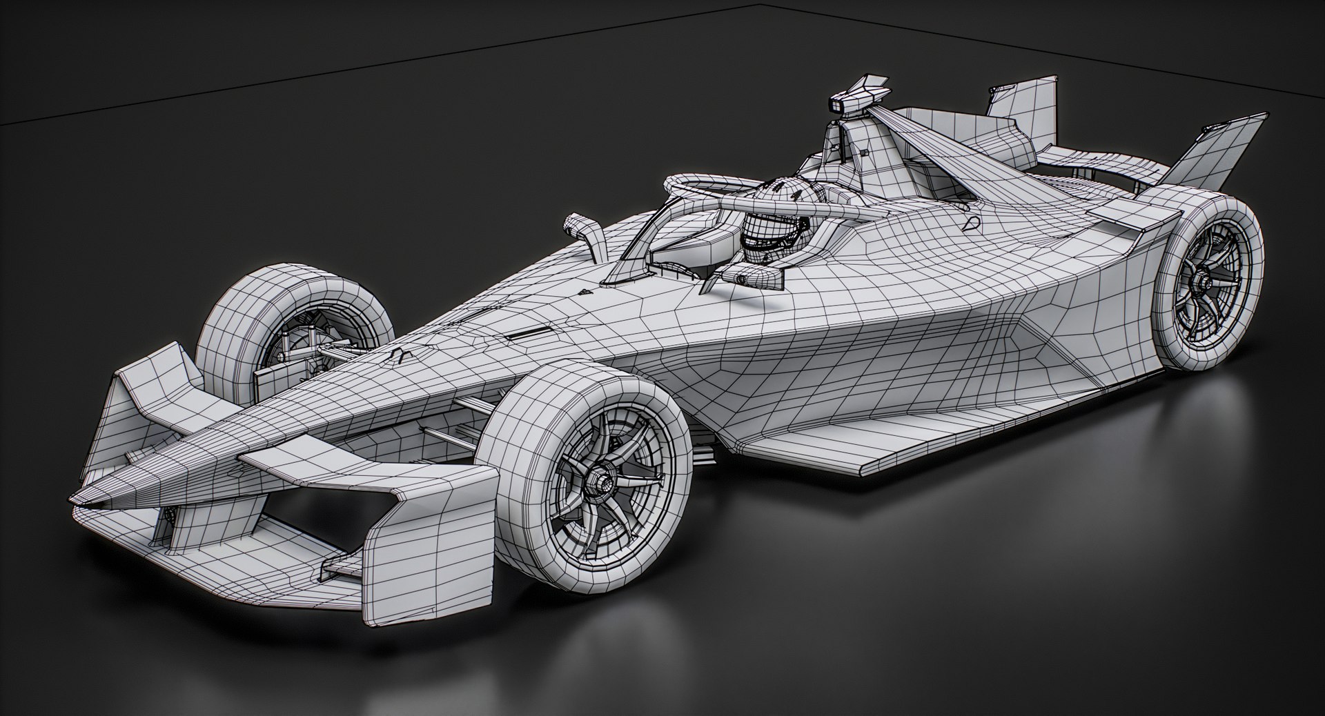 3D Mahindra Racing Formula E 2026 Season 12 Gen3 Race Car Model ...