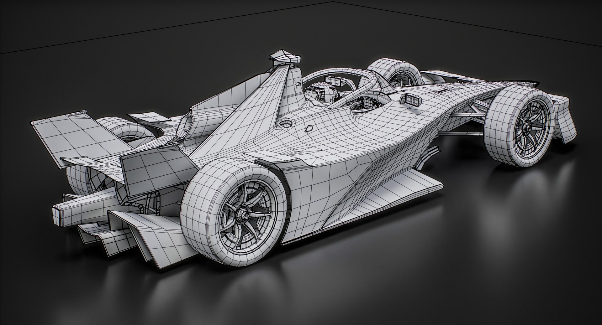 3D Mahindra Racing Formula E 2026 Season 12 Gen3 Race Car Model ...