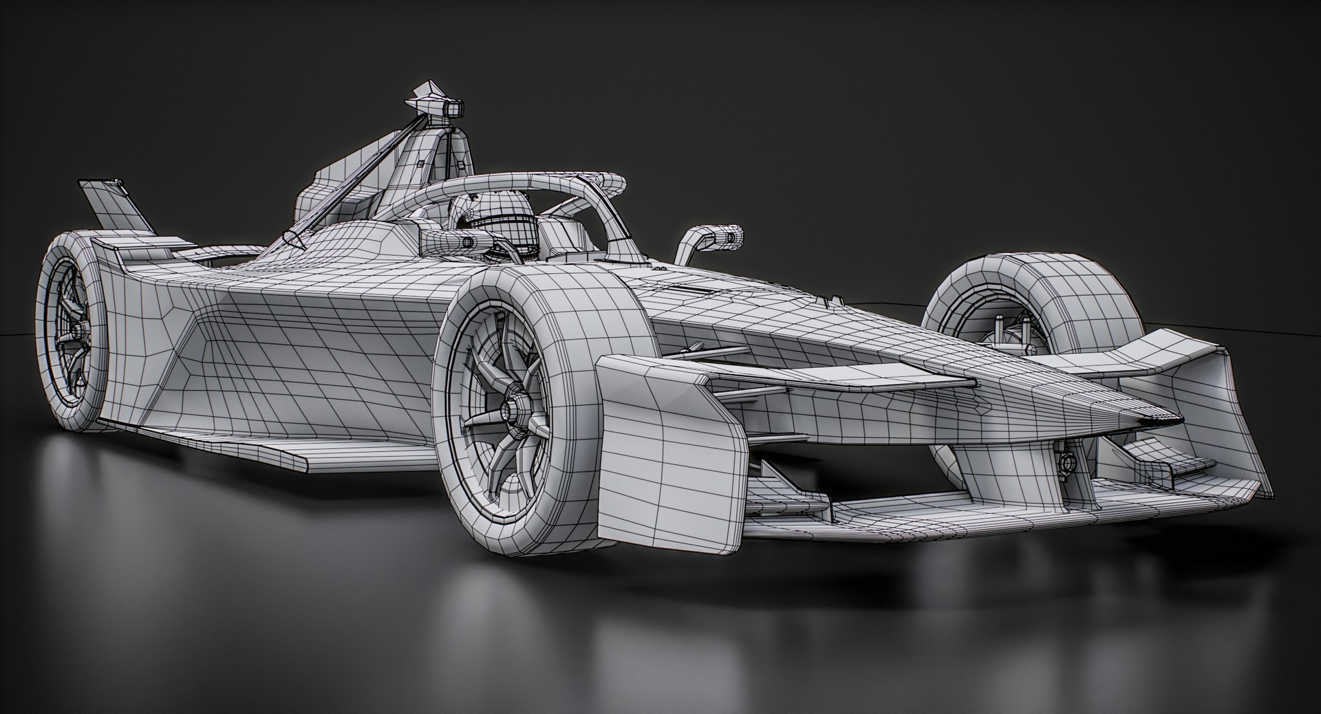 3D Mahindra Racing Formula E 2026 Season 12 Gen3 Race Car Model ...