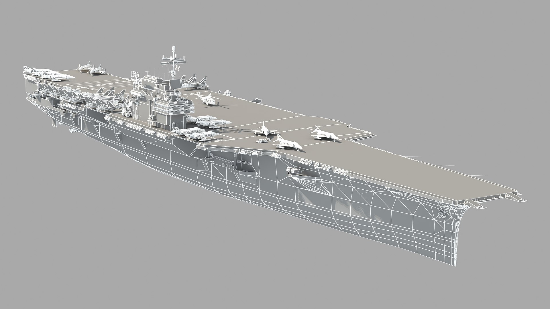 USS Forrestal CV-59 3D model - TurboSquid 1878887