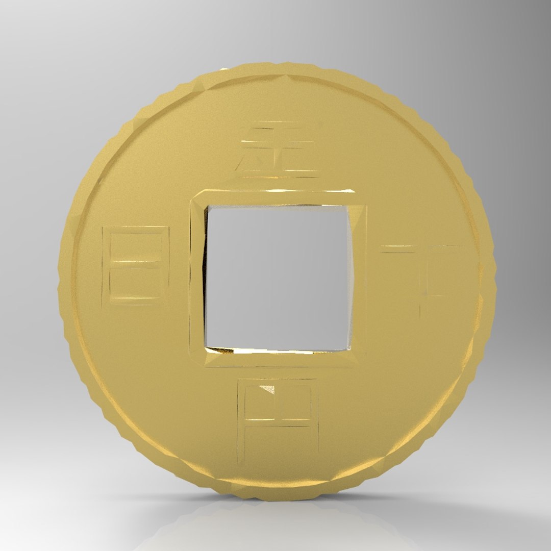 Yen Coin 3d Model