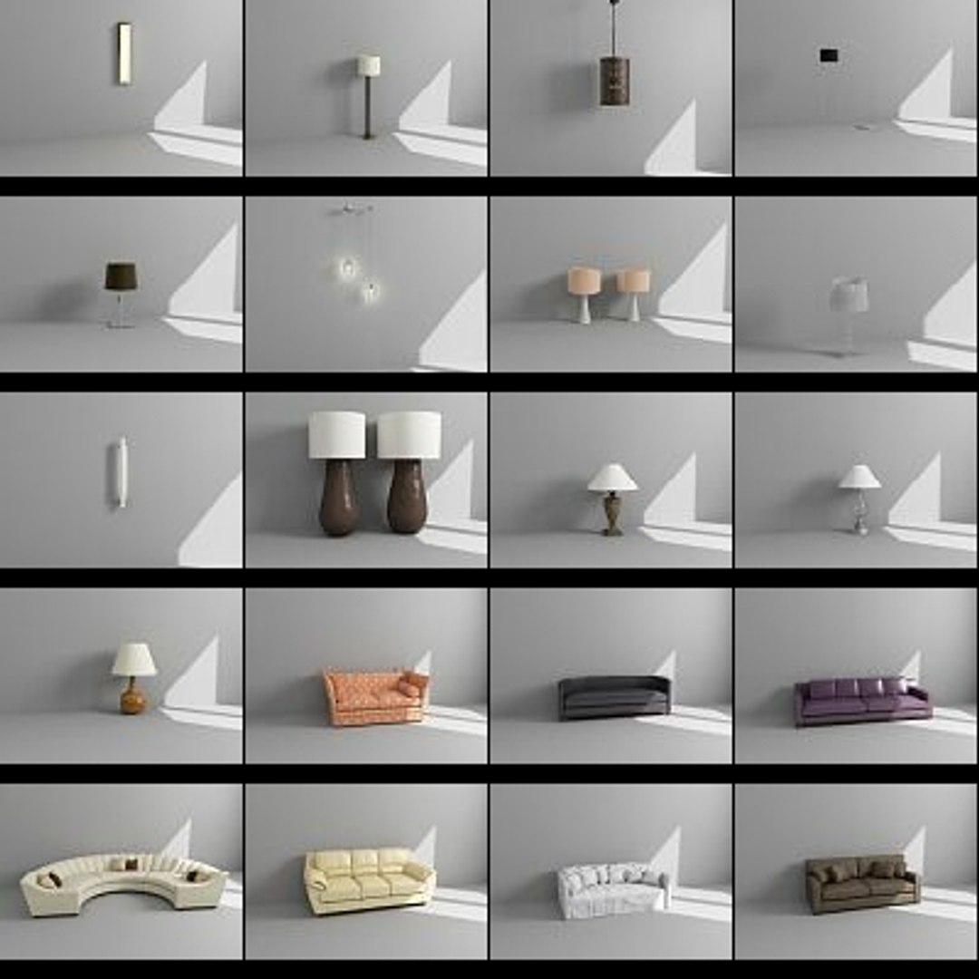 Furniture Modeled Max