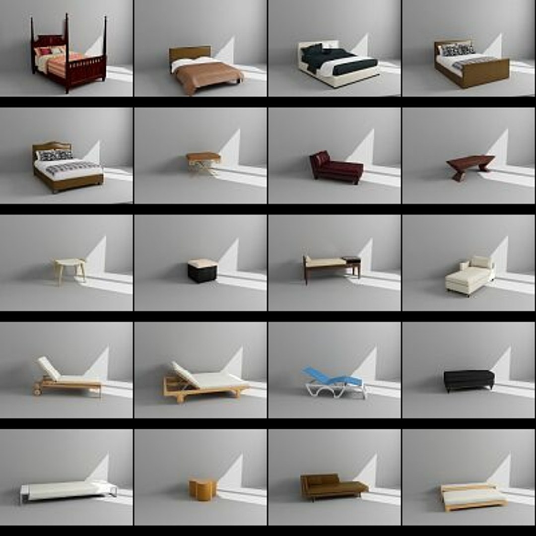 Furniture Modeled Max