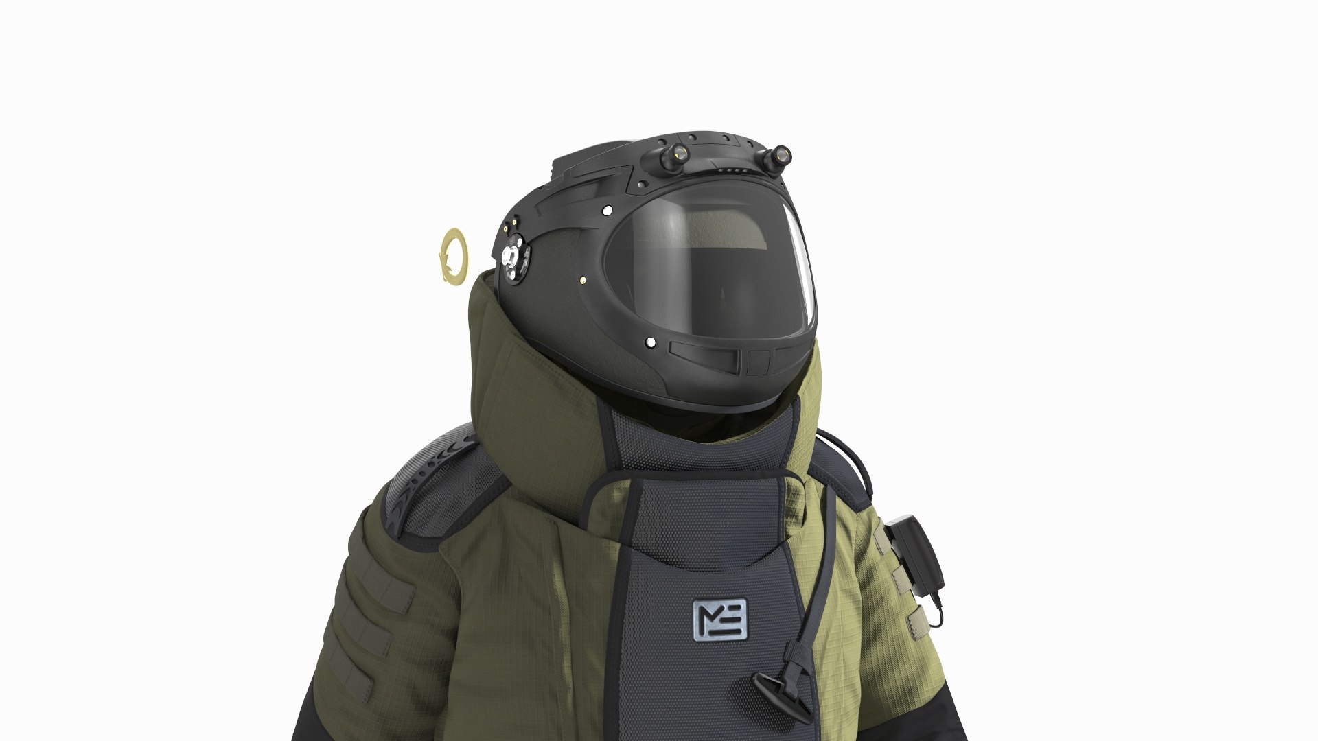 EOD 10 Bomb Suit Without Person Rigged 3D - TurboSquid 2286731