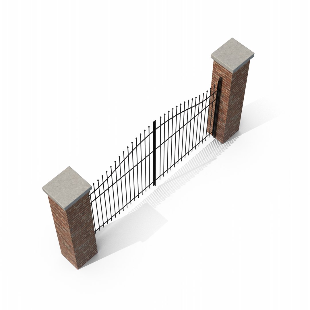 3D Metal Gates - TurboSquid 2193489
