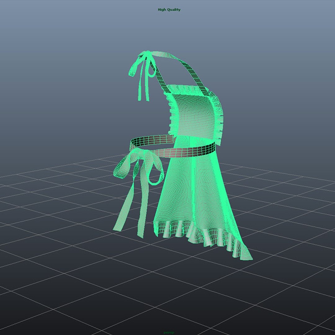 Apron Maid 3d Model