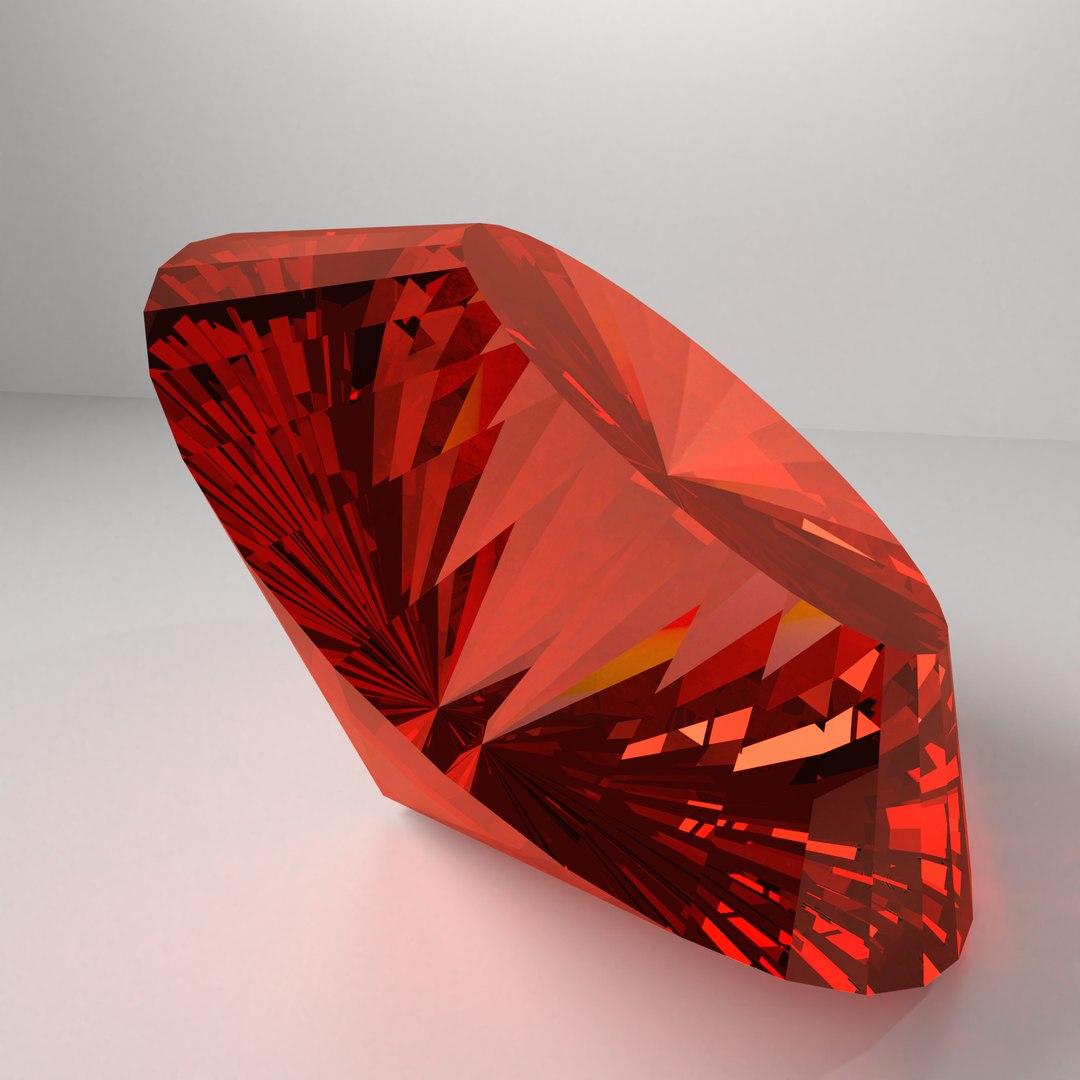 3D Red Diamond - TurboSquid 1605399