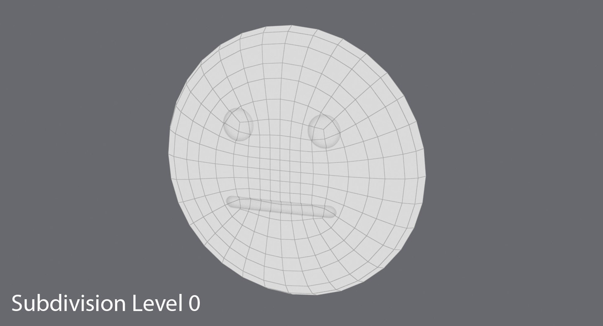neutral face 3d model