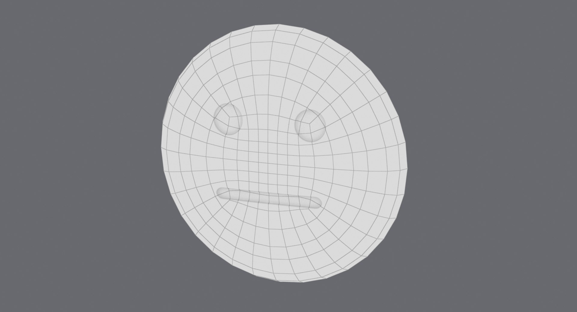 neutral face 3d model