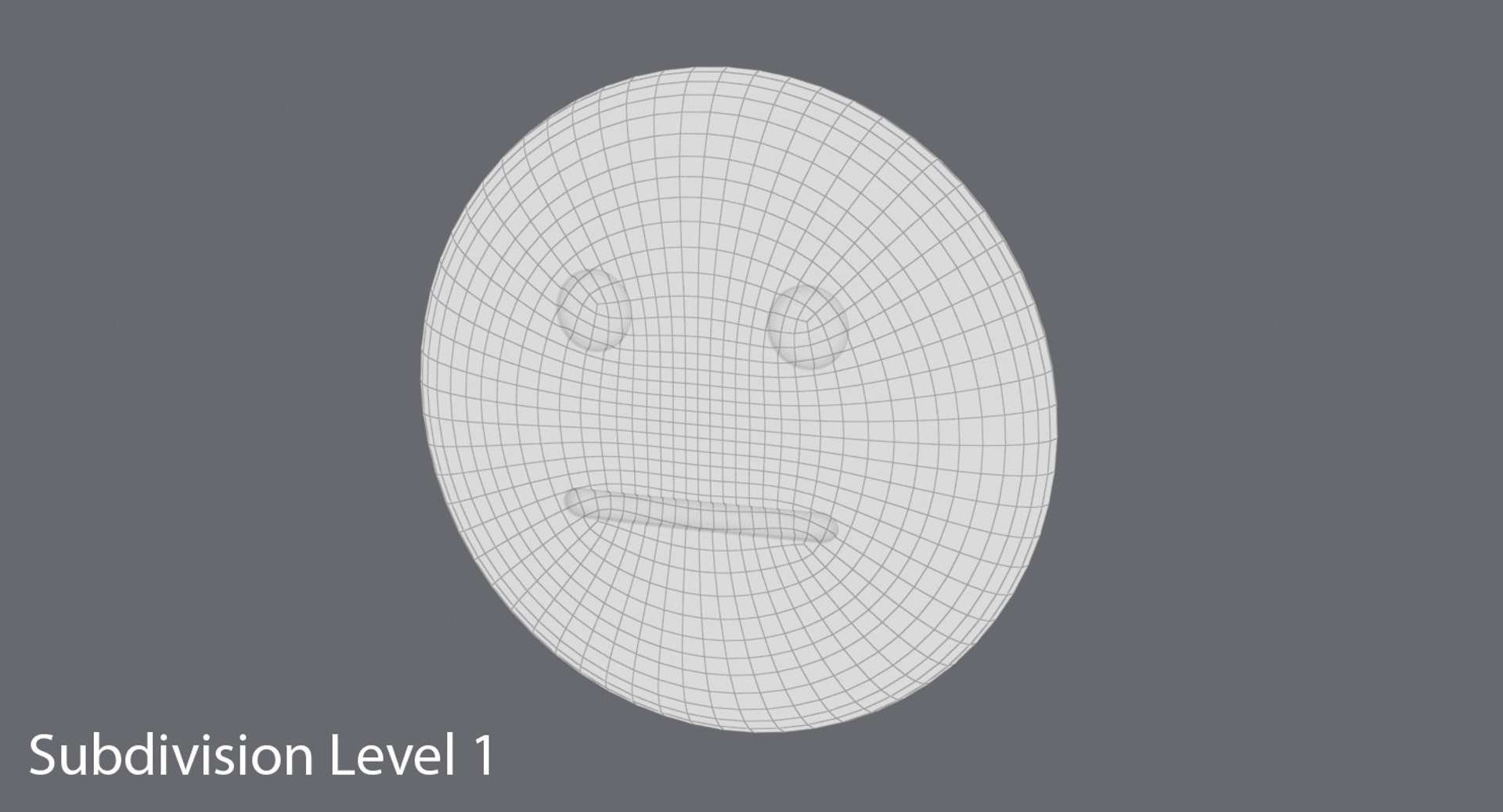 neutral face 3d model