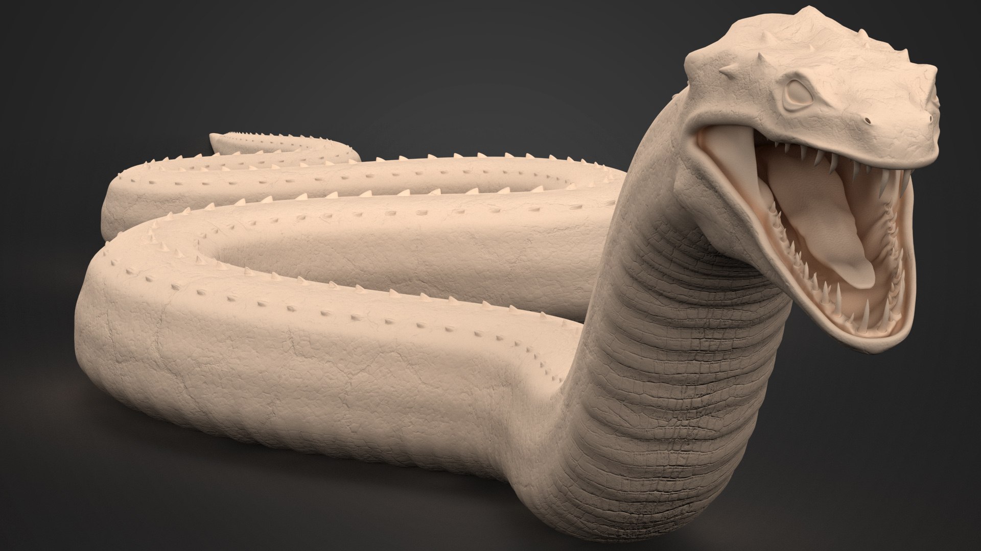 Snake Monster 3D Model - TurboSquid 1544261