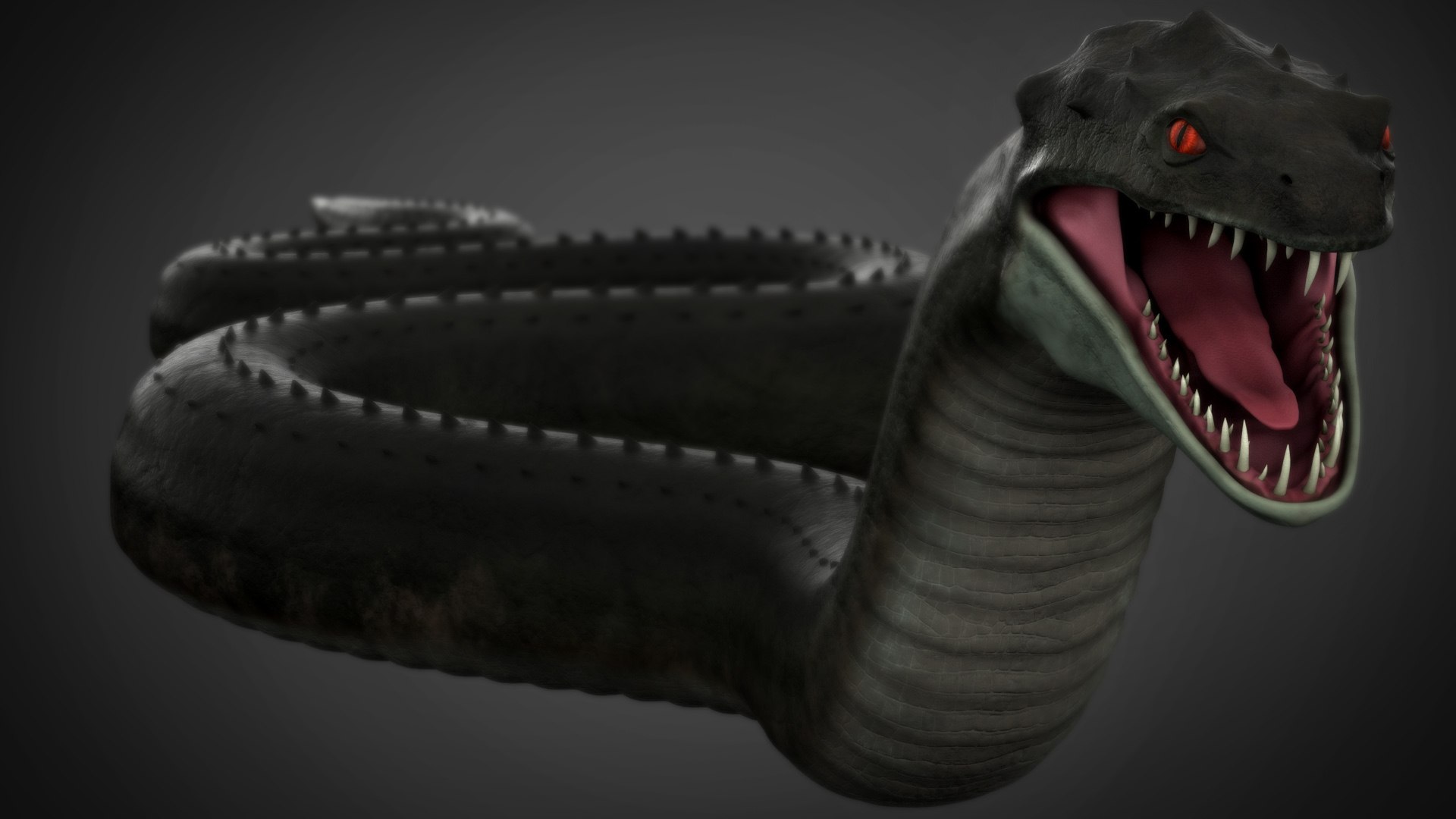 Snake Monster 3D Model - TurboSquid 1544261
