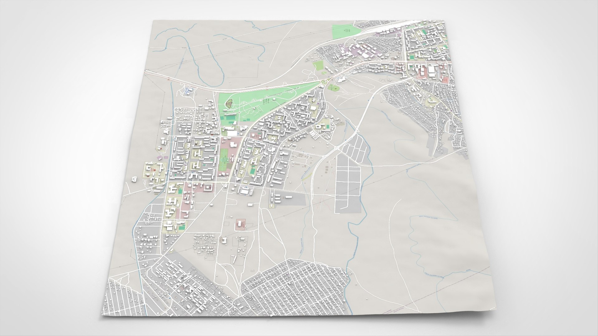 3D Cityscape Darkhan Mongolia Model - TurboSquid 2244746