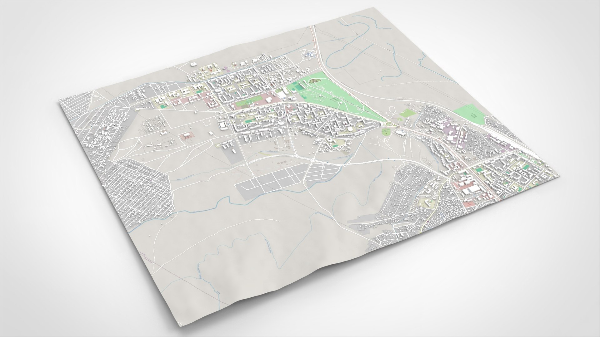 3D Cityscape Darkhan Mongolia Model - TurboSquid 2244746