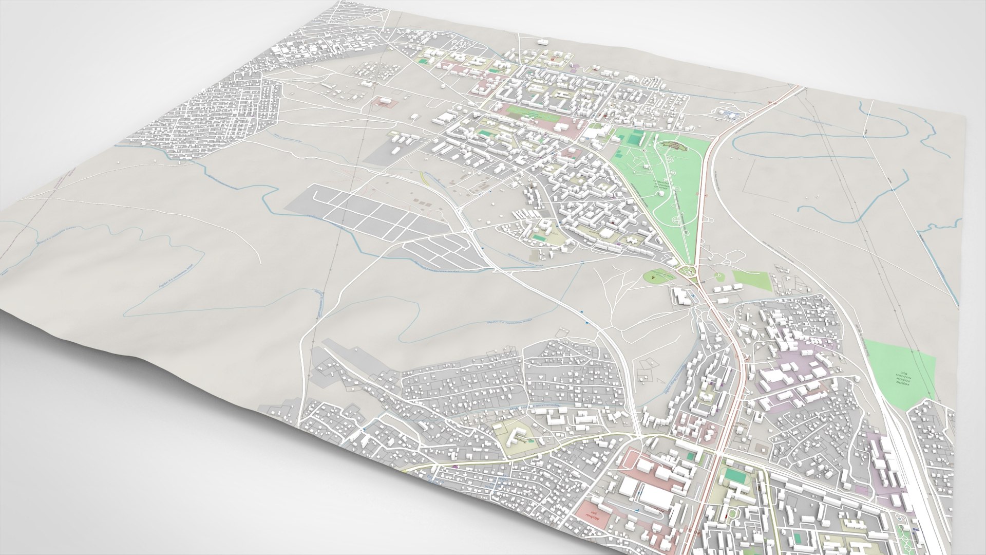 3D Cityscape Darkhan Mongolia Model - TurboSquid 2244746