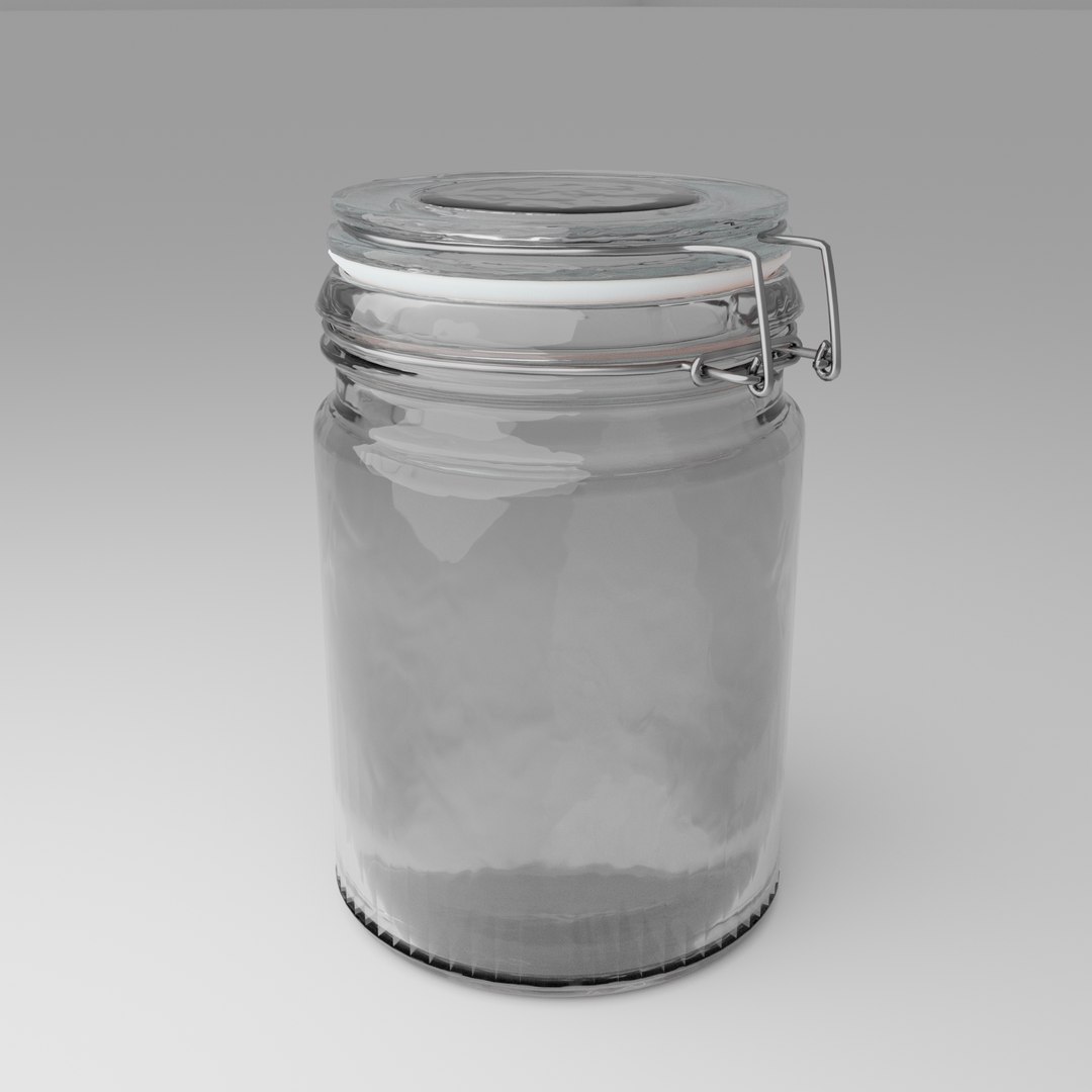 3D Glass Jar - TurboSquid 1877453