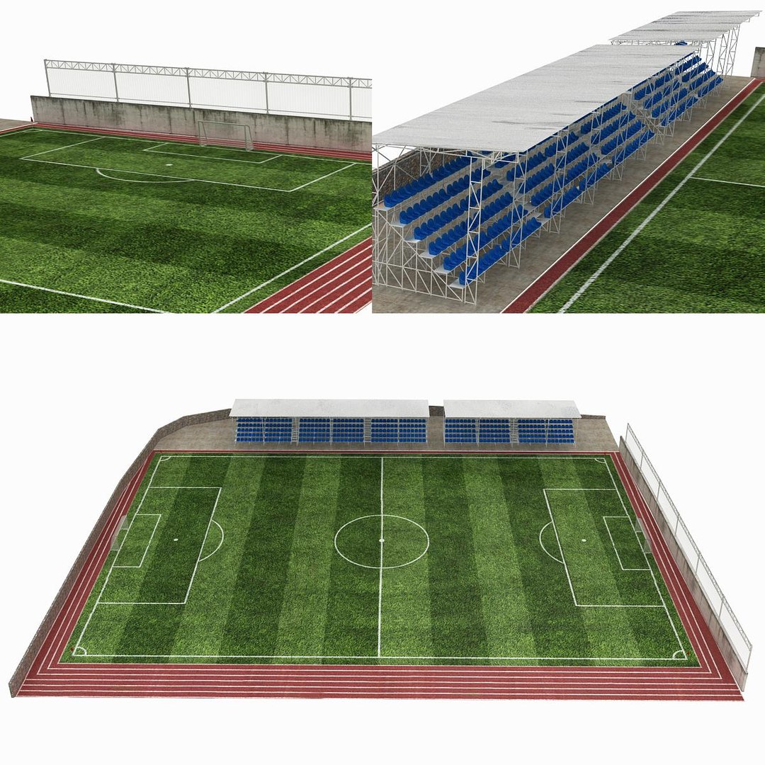3d Model Football Pitch