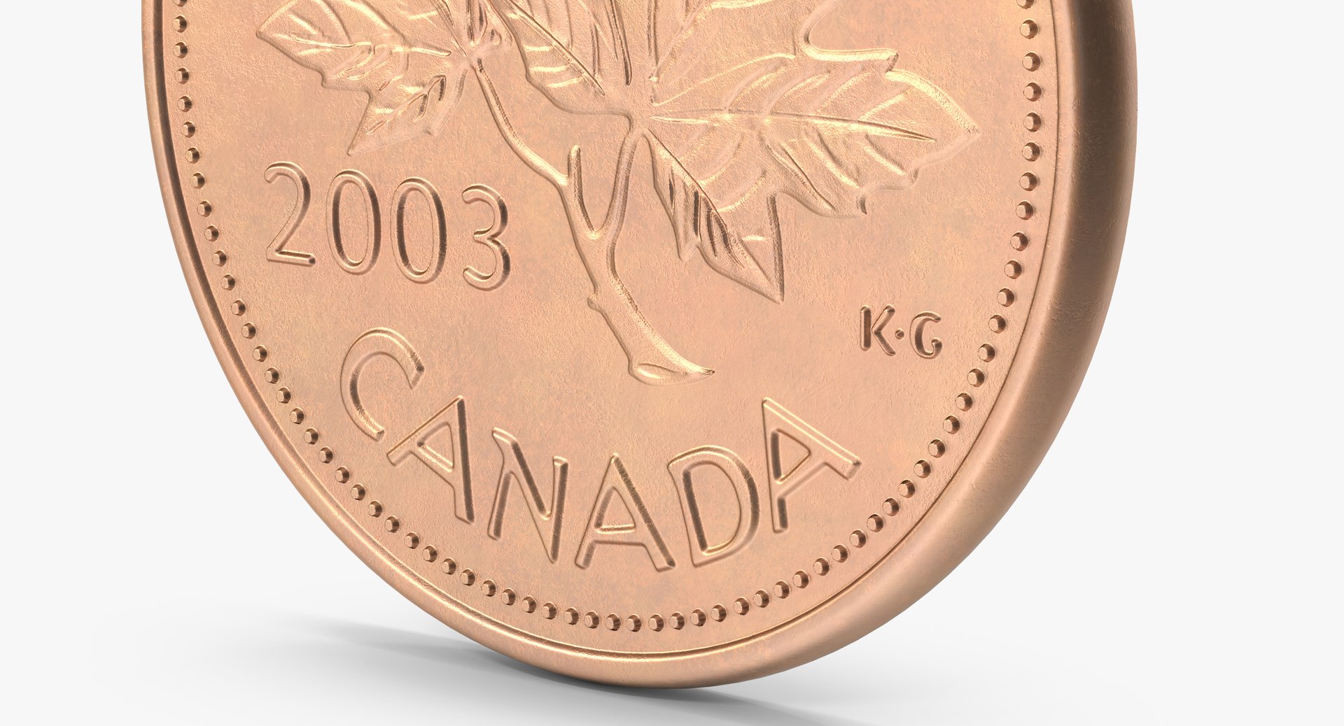 3d 1 Canadian Coin Model