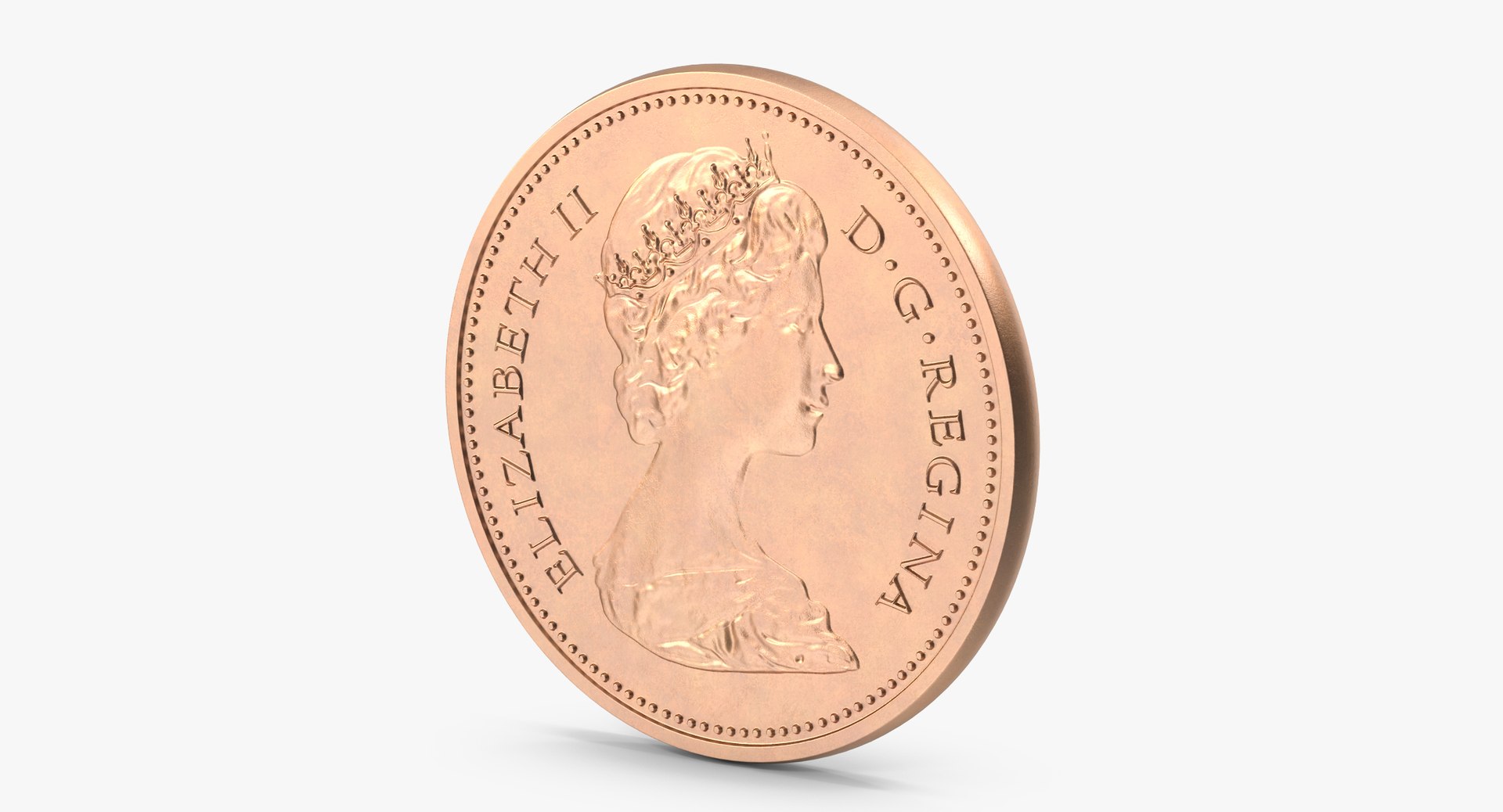 3d 1 Canadian Coin Model
