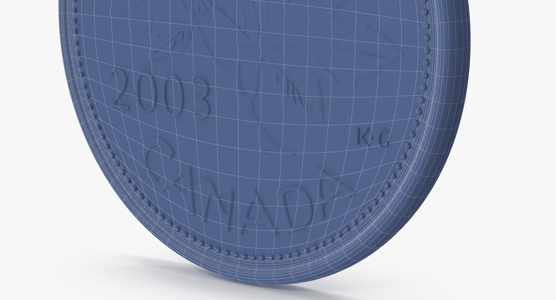 3d 1 Canadian Coin Model