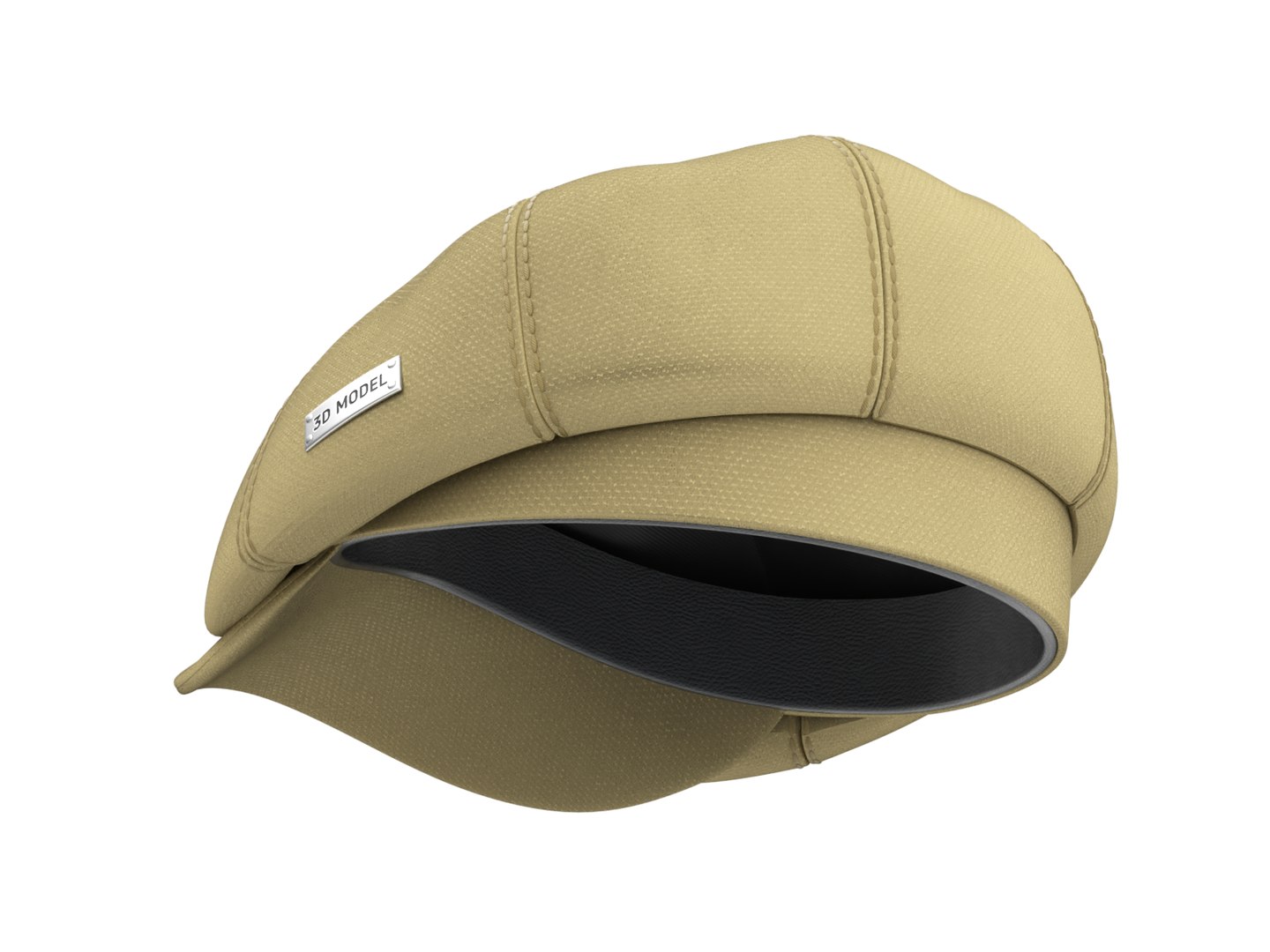 3D Newsboy Cap Model - TurboSquid 2295875