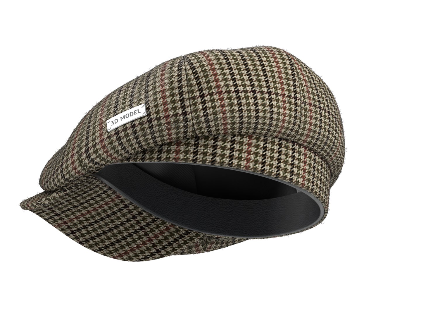 3D Newsboy Cap Model - TurboSquid 2295875