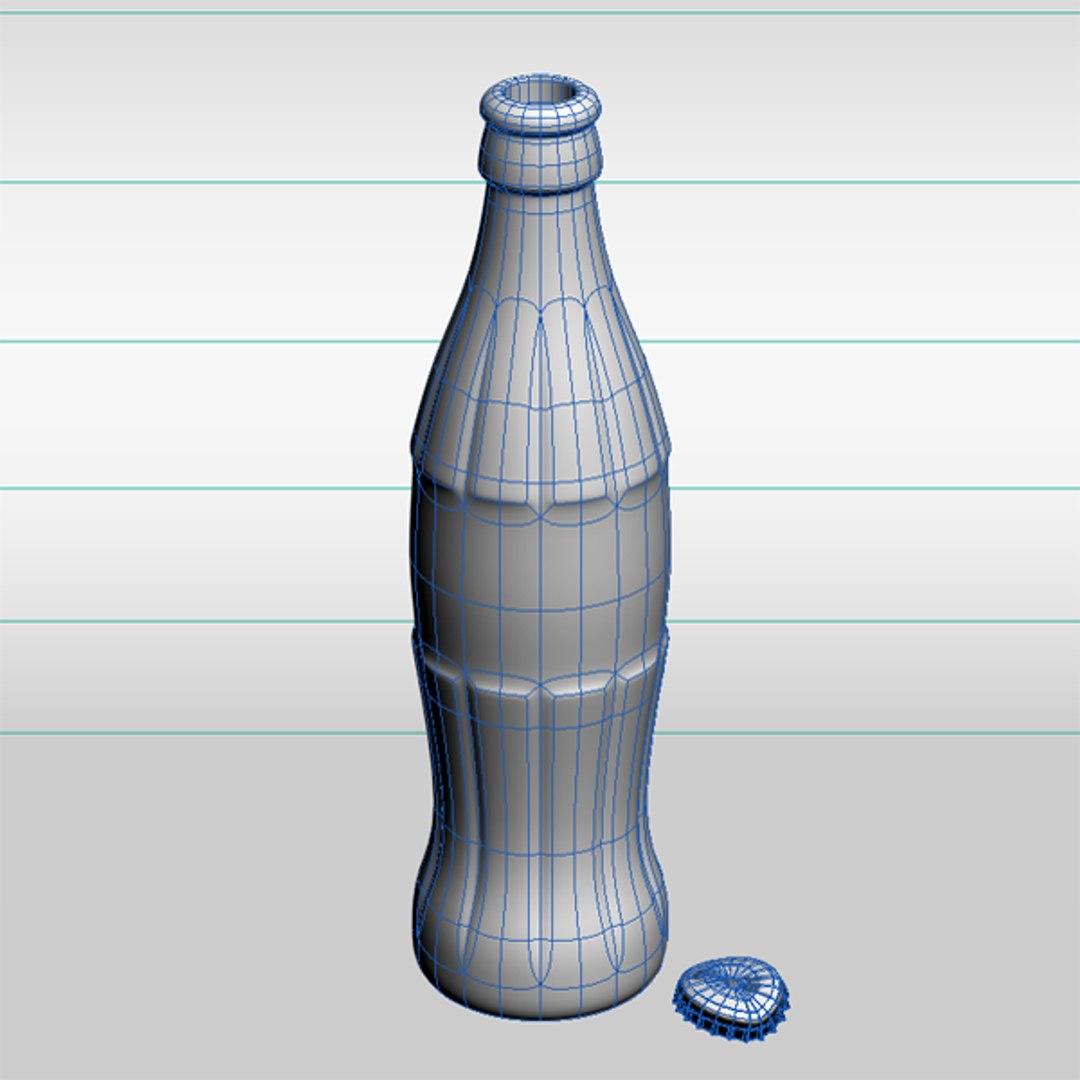3d Coke Bottle Model