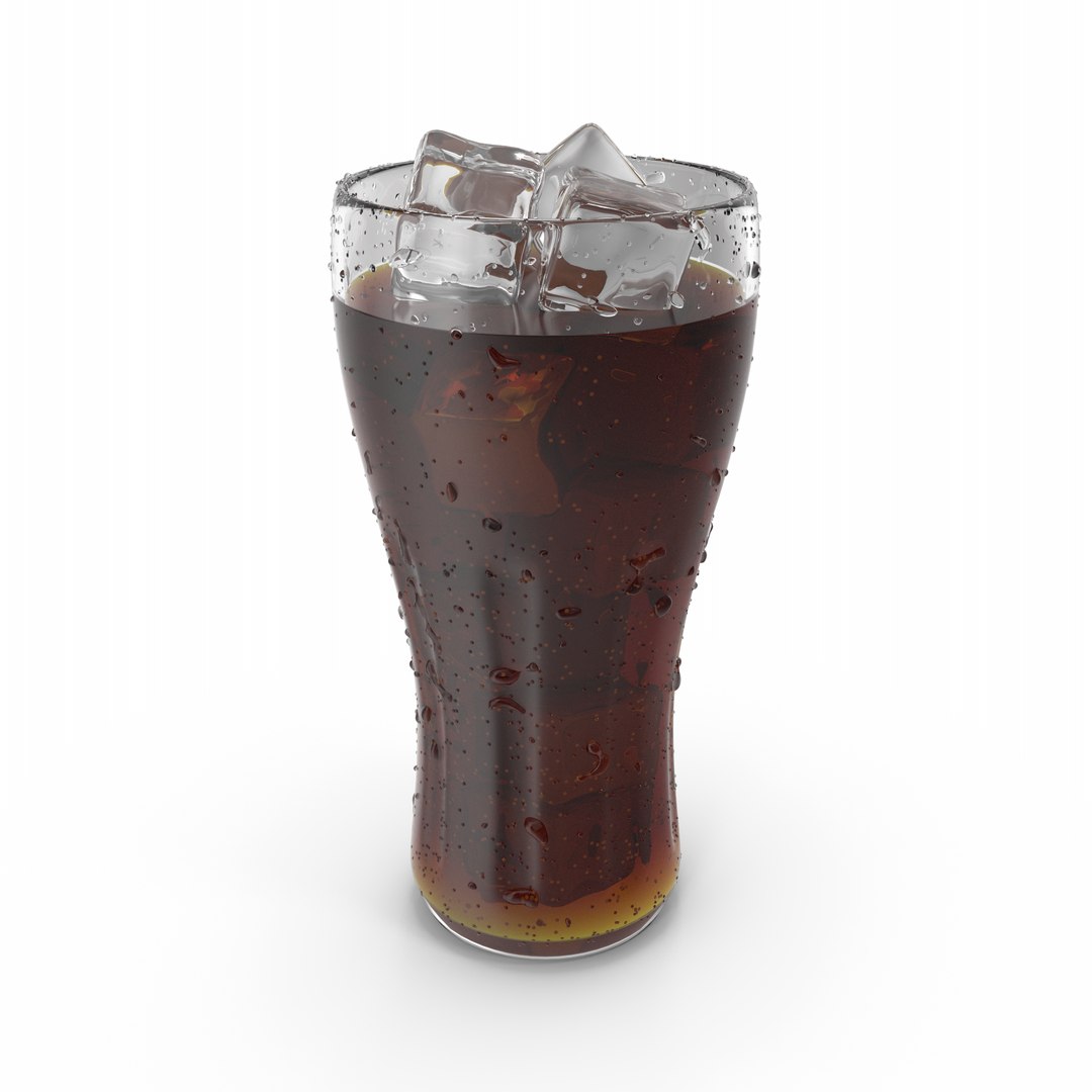 Glass Cola With Ice 3D Model - TurboSquid 1832001