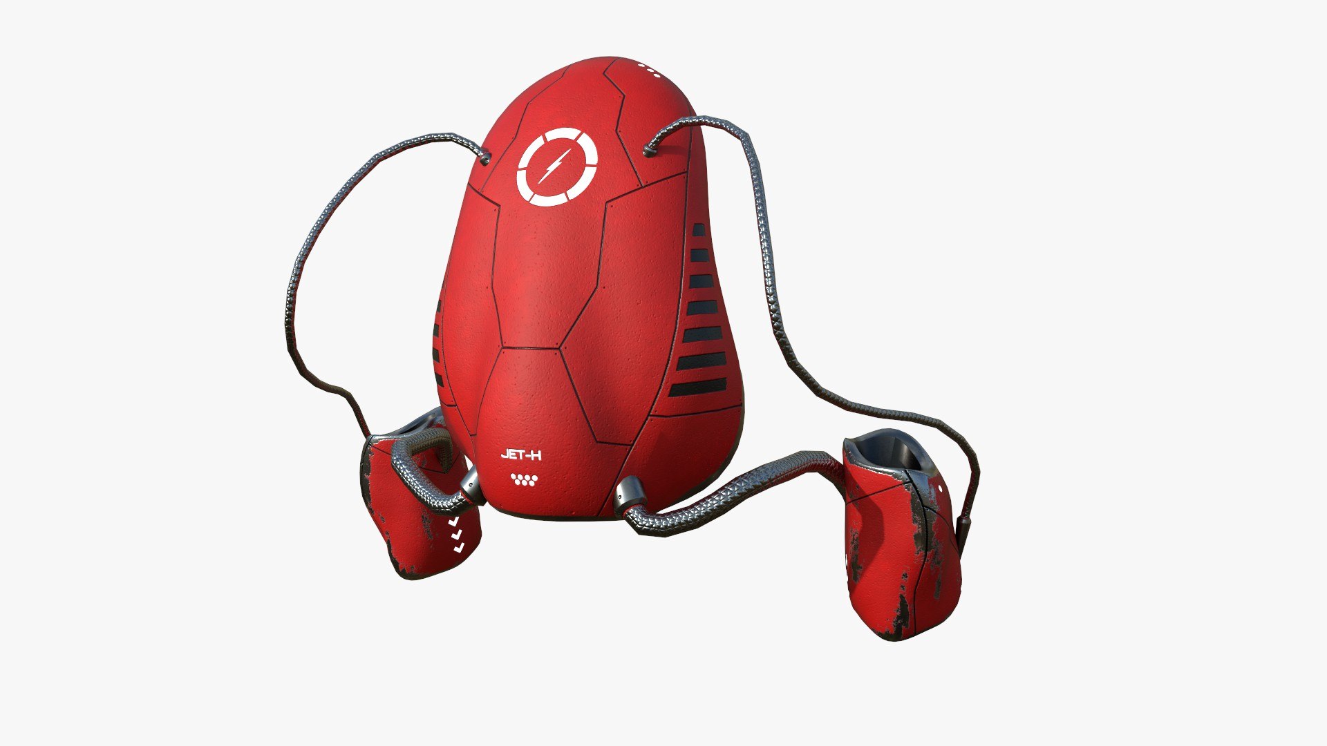 3D Jetpack H04 Red Black - SciFi Character Design - TurboSquid 1967482