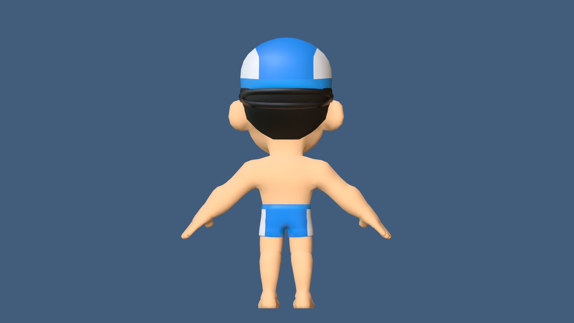 3D Swimmer Low Poly - TurboSquid 1836534