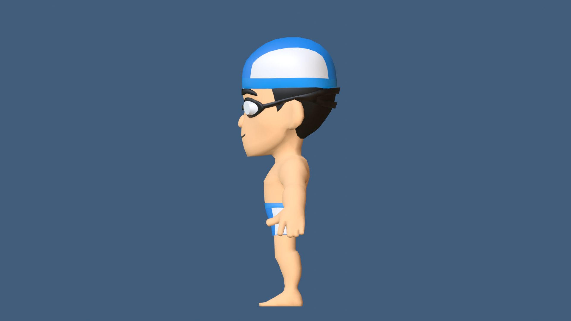 3D Swimmer Low Poly - TurboSquid 1836534