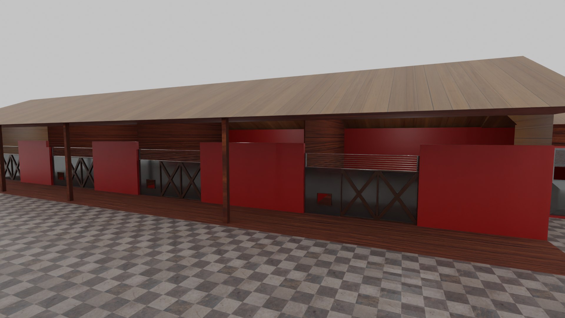 Horse Stable 3D - TurboSquid 2159152
