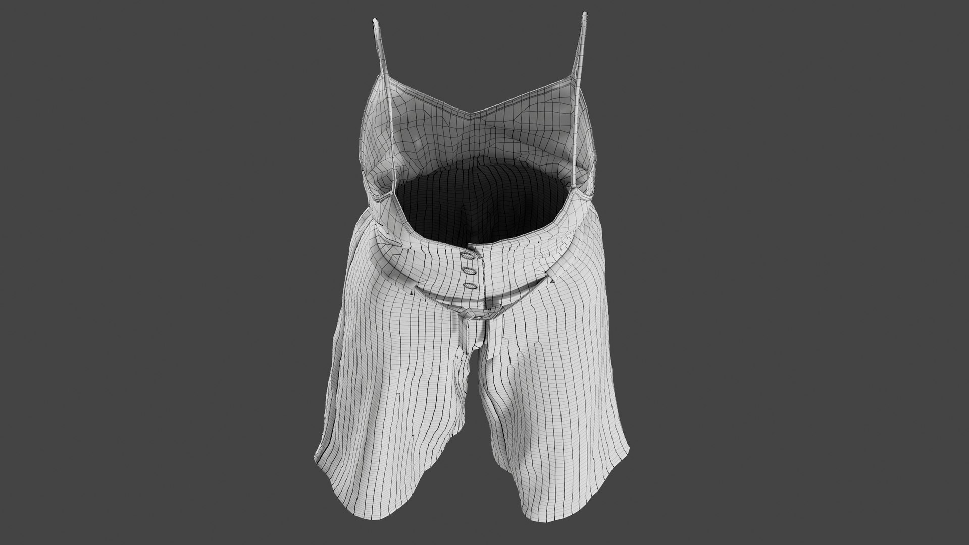 Realistic Women S Overalls 3D Model - TurboSquid 1618704