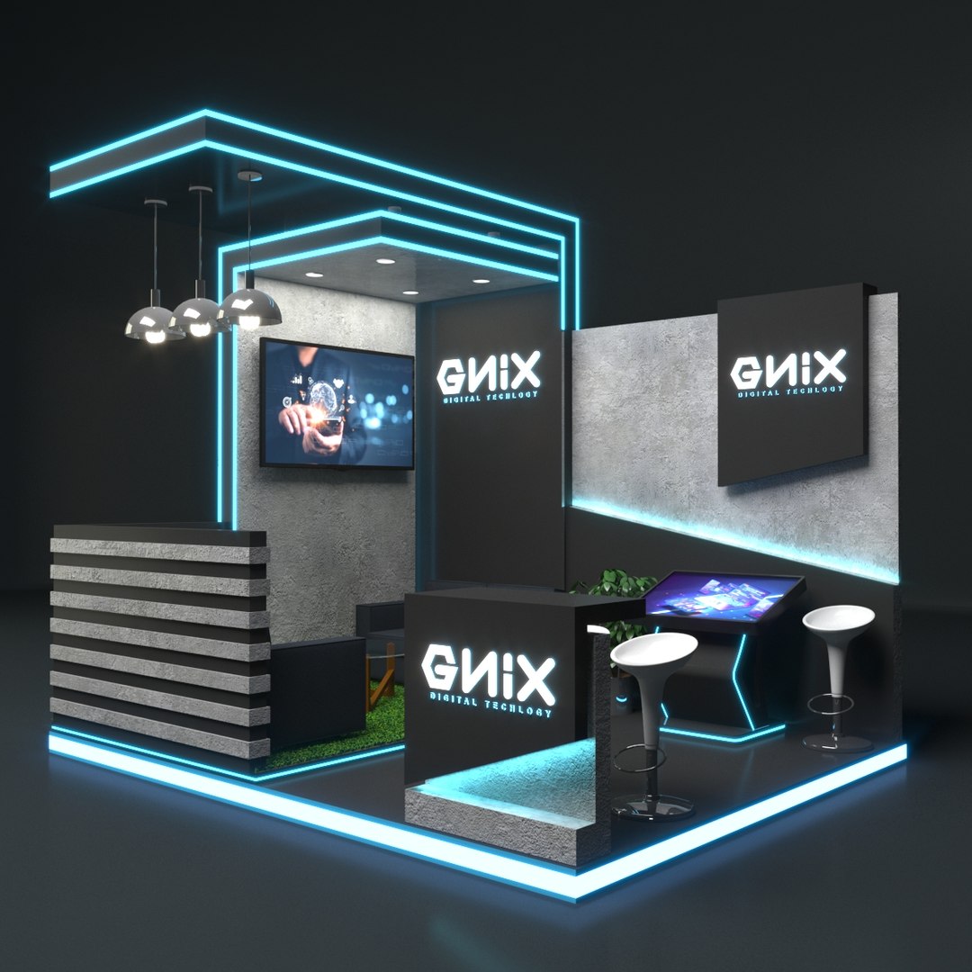 Exhibition Stand Stall 3D Model - TurboSquid 2198609