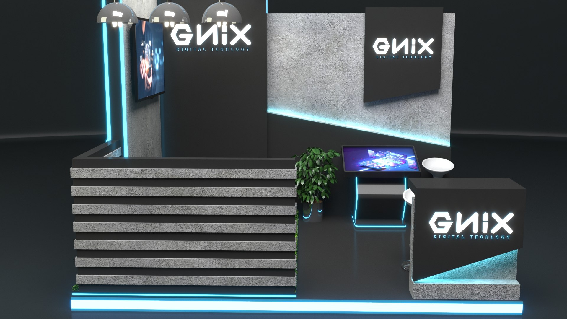 Exhibition Stand Stall 3D Model - TurboSquid 2198609