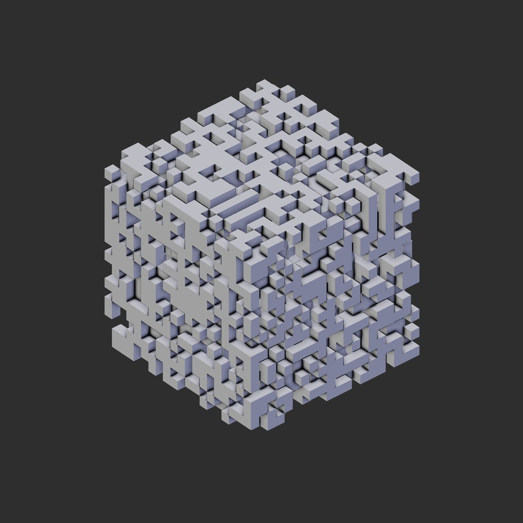 3D Cube Abstract Model - TurboSquid 1329490