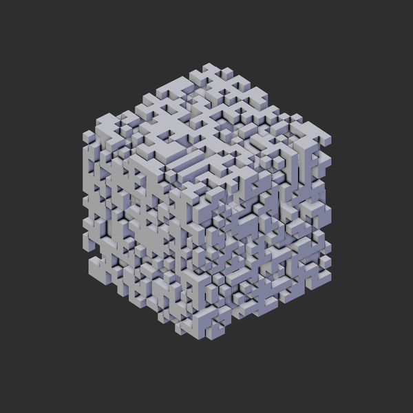 3D cube abstract model - TurboSquid 1329490